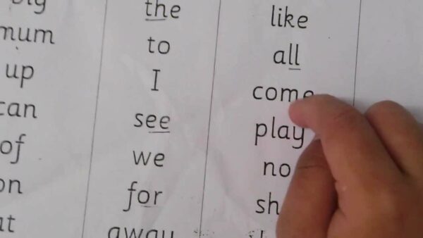 » Dissing, choosing and teaching sight words