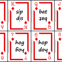 Playing cards extended code A…E AI AY A EY EA | Spelfabet