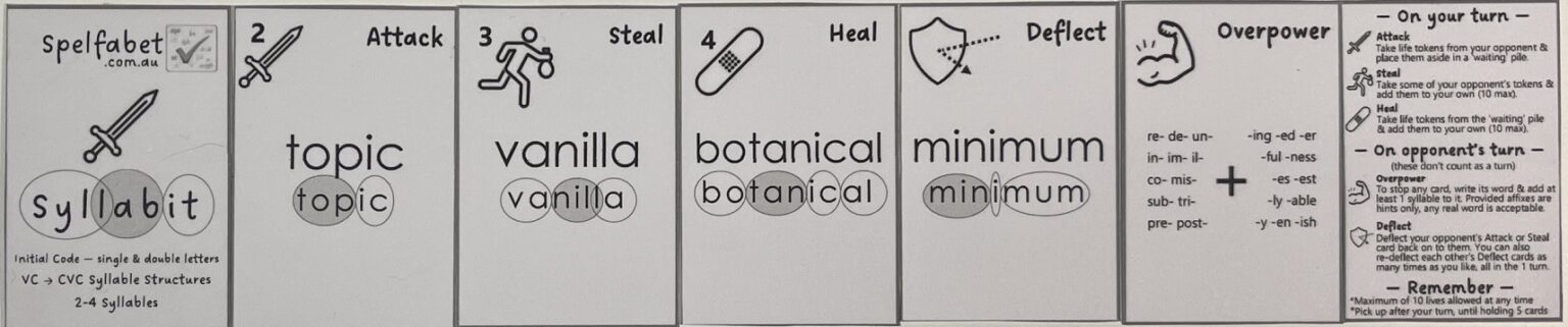» New polysyllable word games